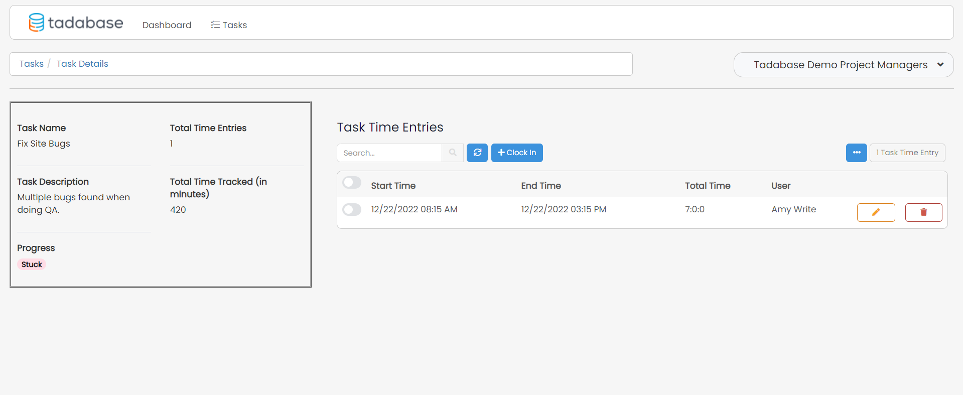 Project Management Database Solutions | Tadabase